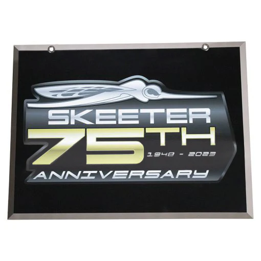 New Authentic SKEETER 75th Anniversary Sign – The Loft at Bucks Island